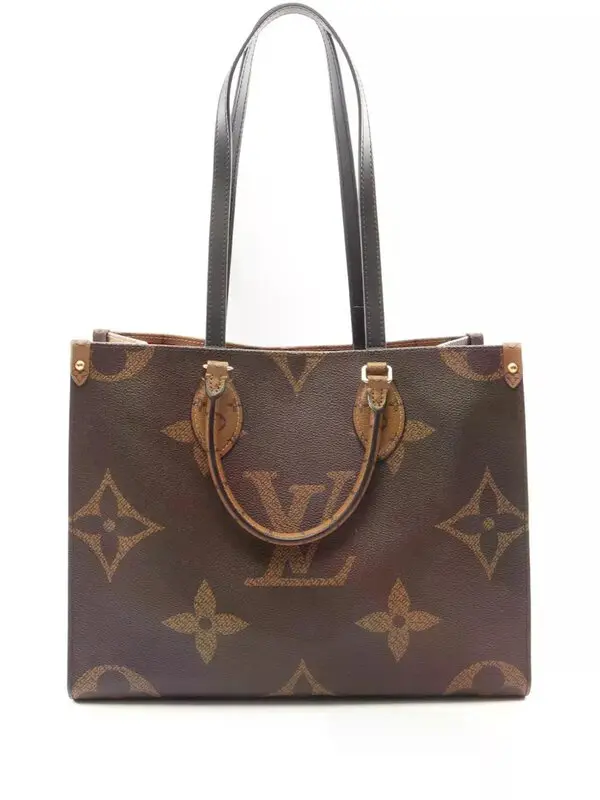 LOUIS VUITTON Monogram Reverse Giant Onthego Mm Satchel