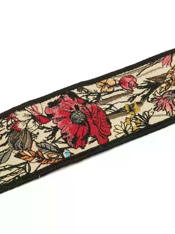 Dior Floral-embroidered Shoulder Strap