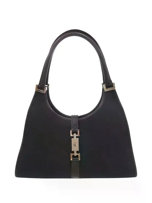 Gucci Canvas Jackie Bardot Shoulder Bag