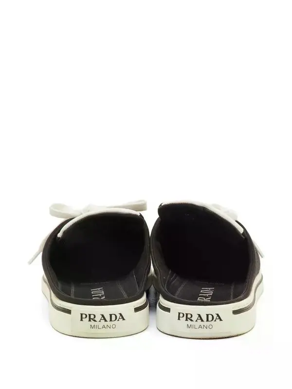 Prada Pointed-toe Lace-up Mules