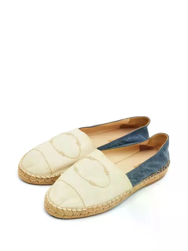 Prada Embroidered Ballet Flats
