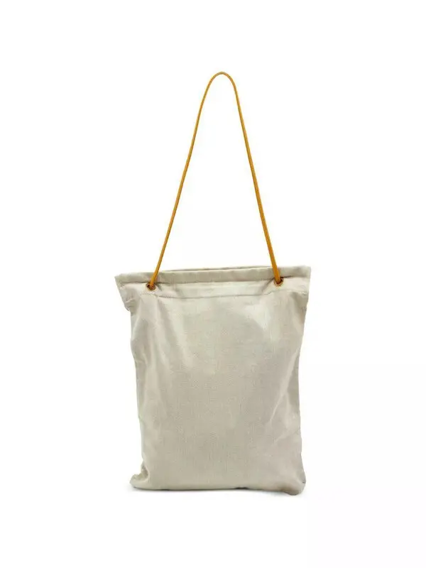 Hermès Aline Grooming Bag In Beige Herringbone Canvas