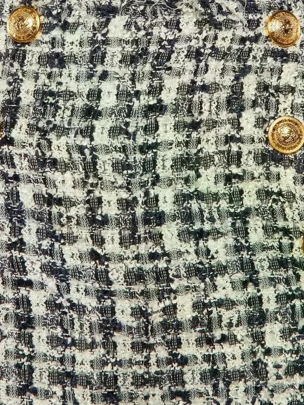 Balmain Tweed Frayed-hem Shorts