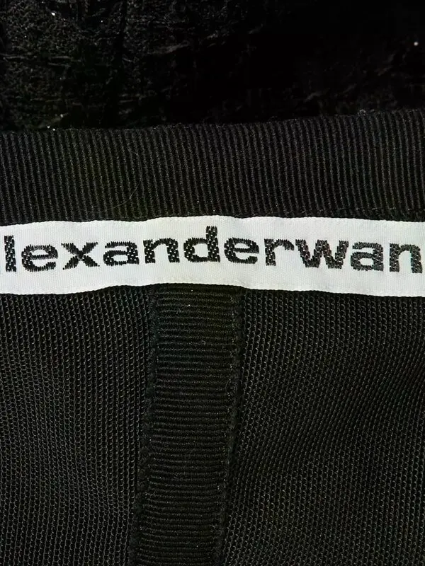 ALEXANDER WANG Chain-strap Textured Mini Dress