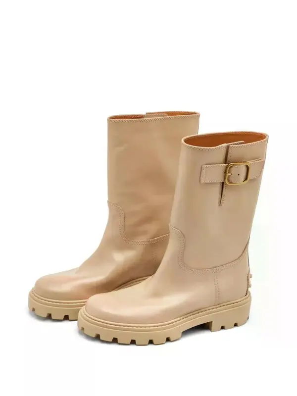 TOD'S Buckle-detail Biker Boots