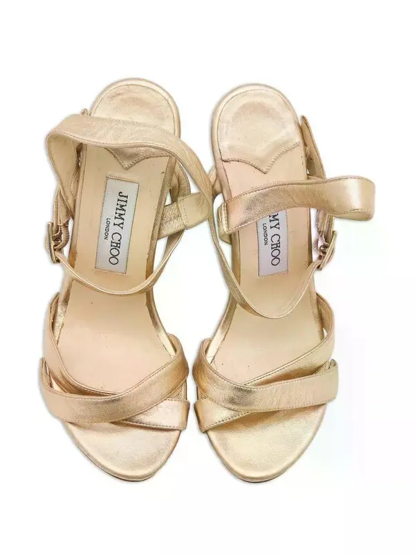 JIMMY CHOO Criss-cross Ankle-strap Sandals