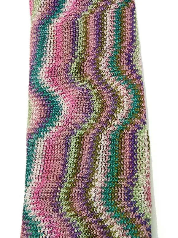 Missoni Wavy-pattern Knitted Scarf