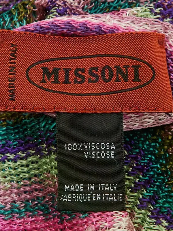 Missoni Wavy-pattern Knitted Scarf
