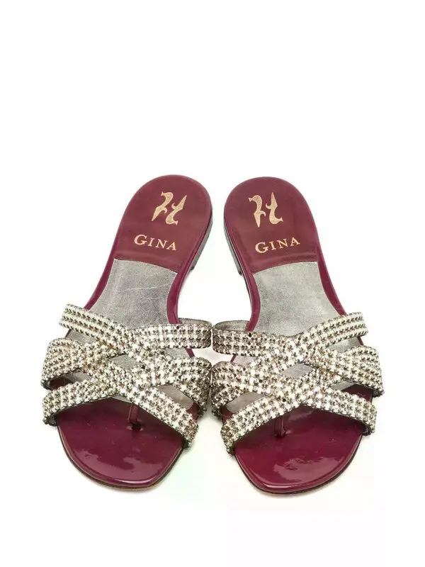 GINA Orion Crystal-embellished Sandals