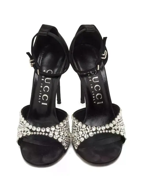 Gucci Embellished Ankle-strap Stiletto Sandals