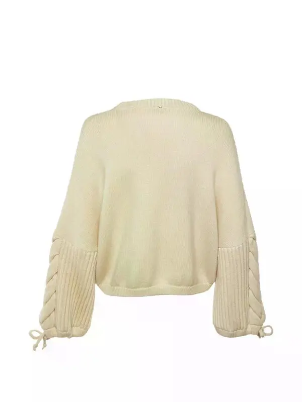Sportmax Cream Bell-sleeve Sweater