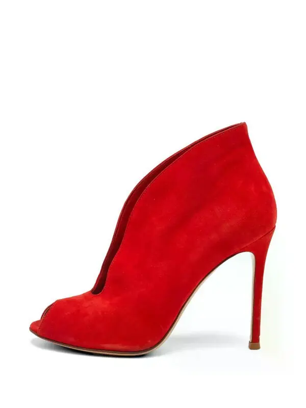 GIANVITO ROSSI Vamp Peep-toe Ankle Boots