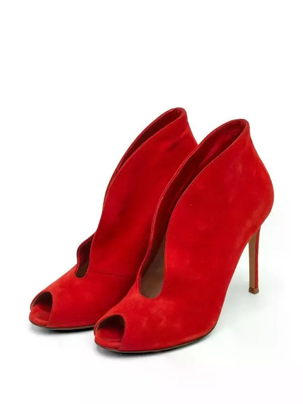 GIANVITO ROSSI Vamp Peep-toe Ankle Boots