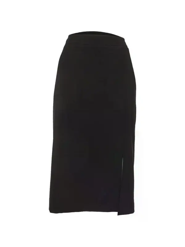 Moschino Crepe Zip-up Pencil Skirt - Black