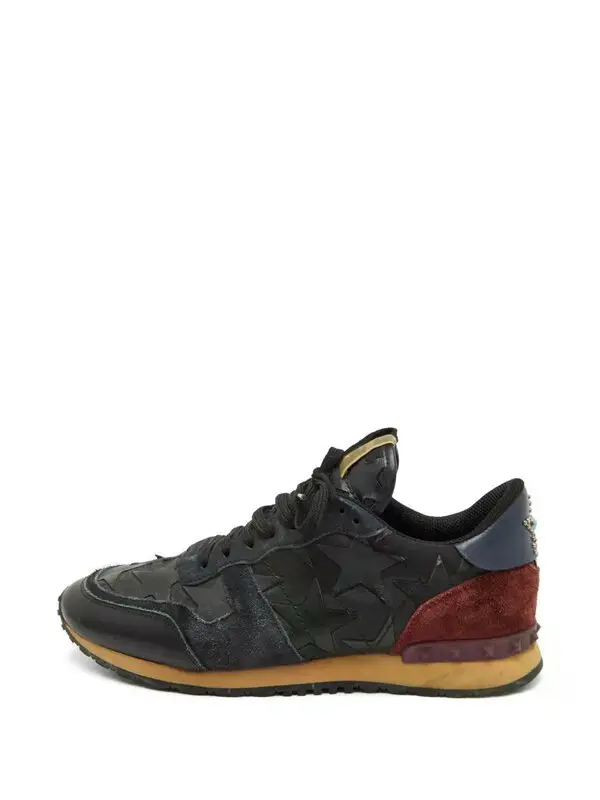 Valentino Garavani Rockrunner Low-top Sneakers - Black