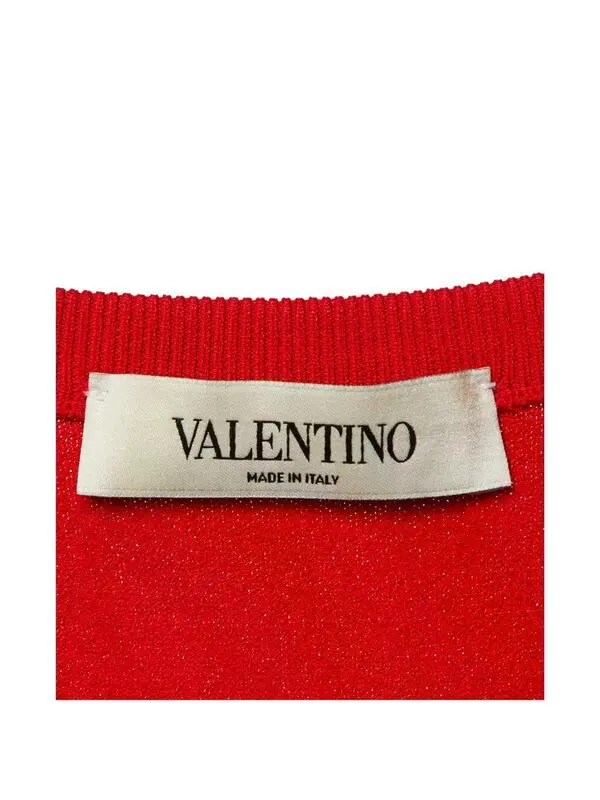 Valentino Garavani Knit Mini Dress With Lace Panels
