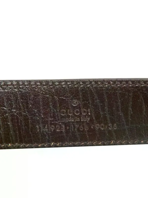 Gucci Gg Supreme Engraved Buckle Belt