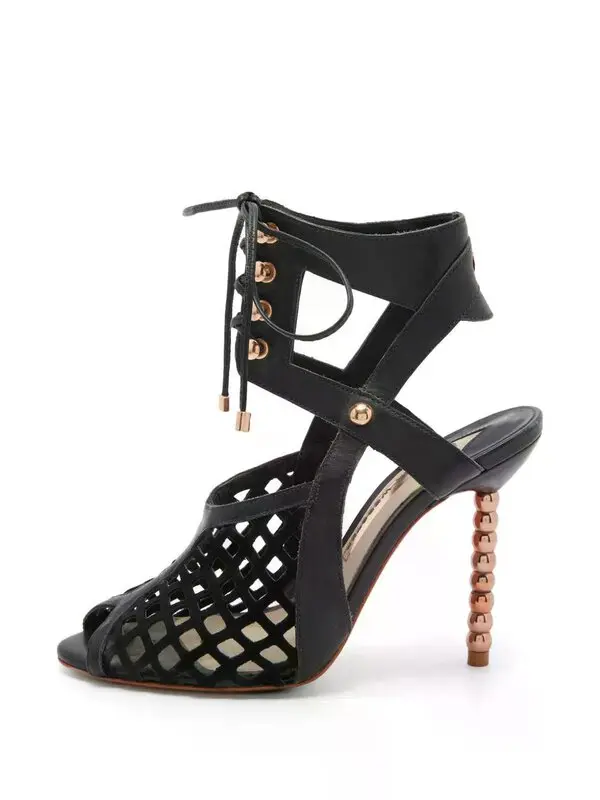 SOPHIA WEBSTER Jetta Lace-up Sandals - Black