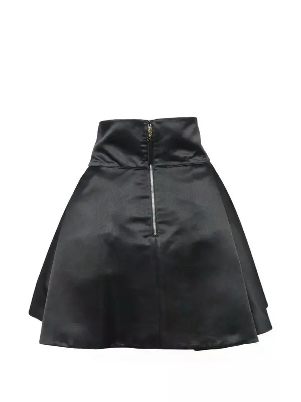 Elisabetta Franchi Pleated Skirt With Gold-tone Chain Detail