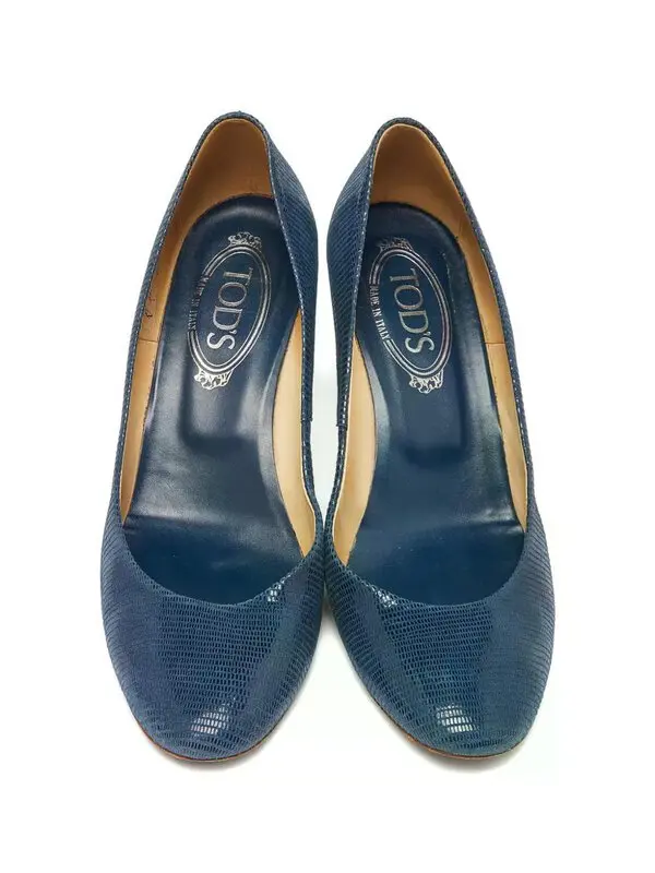 TOD'S Lizard-effect Leather Pumps