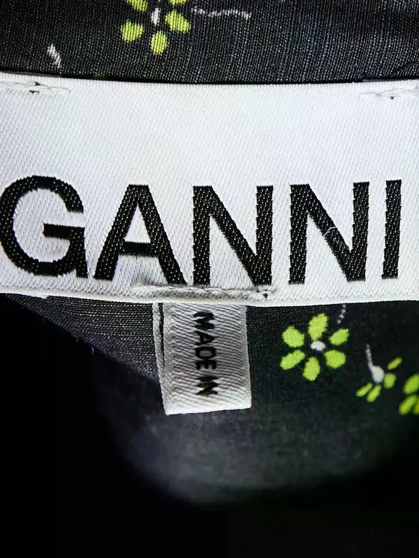 GANNI Floral-print Sheer Shirt