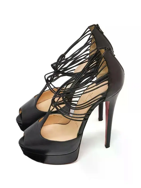 CHRISTIAN LOUBOUTIN Leather Platform Sandals