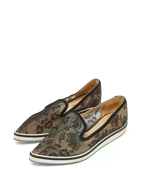 NICHOLAS KIRKWOOD Alona Lace Pointed-toe Sneakers