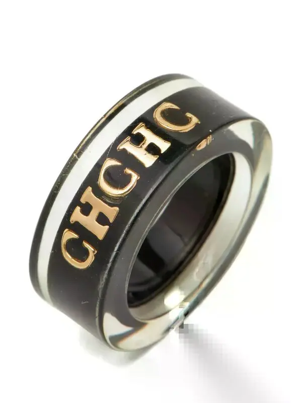 Carolina Herrera Logo Resin Ring
