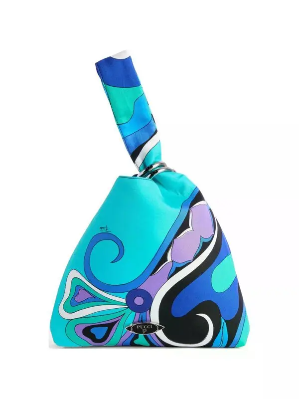 Emilio Pucci Emilio Orchidee-print Tote Bag - Blue