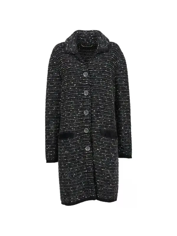 FALCONERI Bouclé-knit Button-up Coat