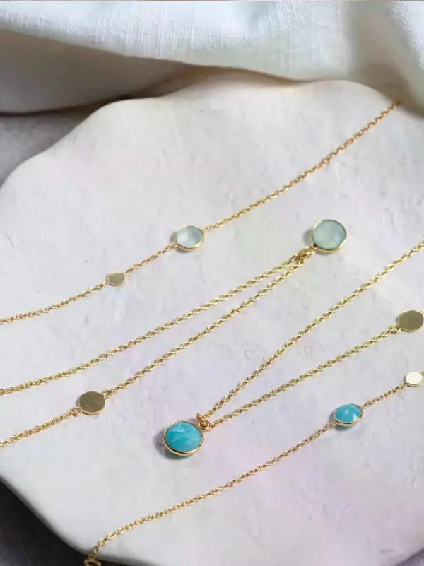 AUREE JEWELLERY Salina Gemstone Pendant Necklace