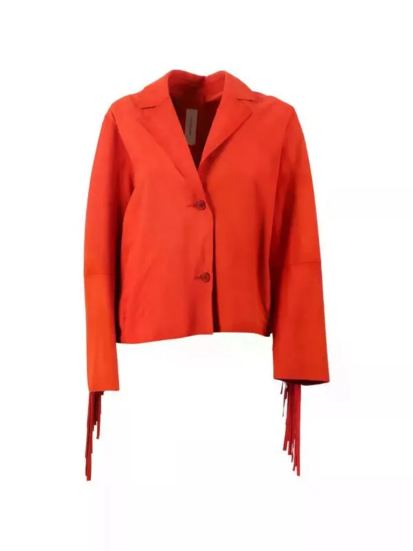 BULLY Fringe Detail Suede Jacket