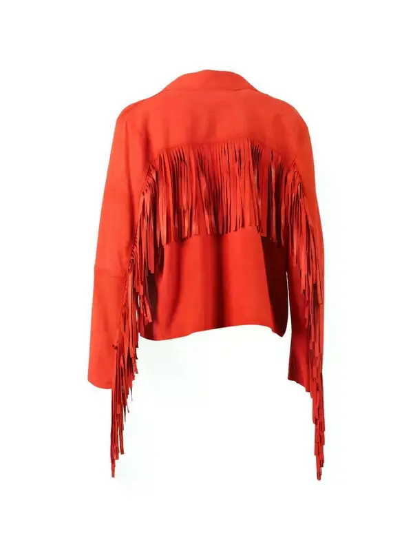 BULLY Fringe Detail Suede Jacket