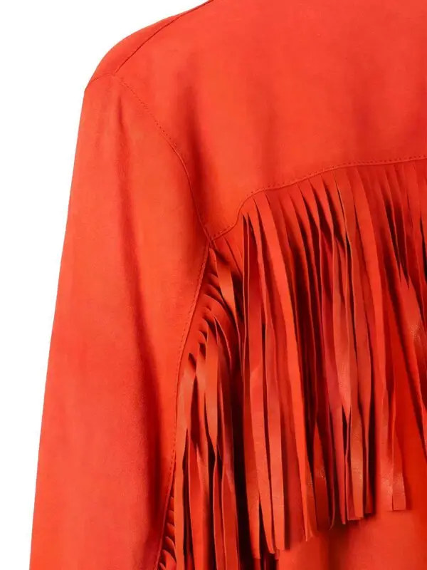 BULLY Fringe Detail Suede Jacket