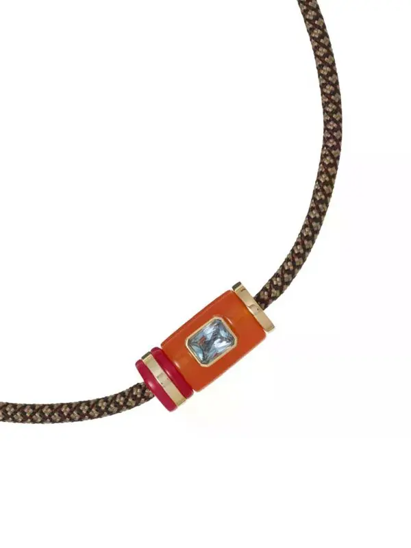 ROXANNE ASSOULIN Cylinder Crystal-embellished Necklace
