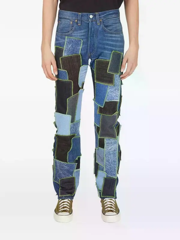 DRX FARMAXY FOR LN-CC Patchwork Jeans - Blue