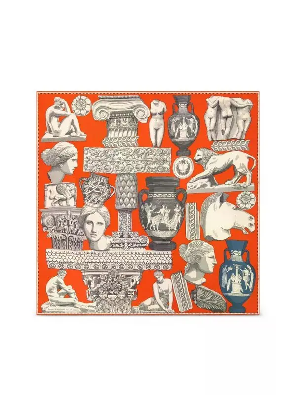 INOUI EDITIONS Graphic-print Square Scarf