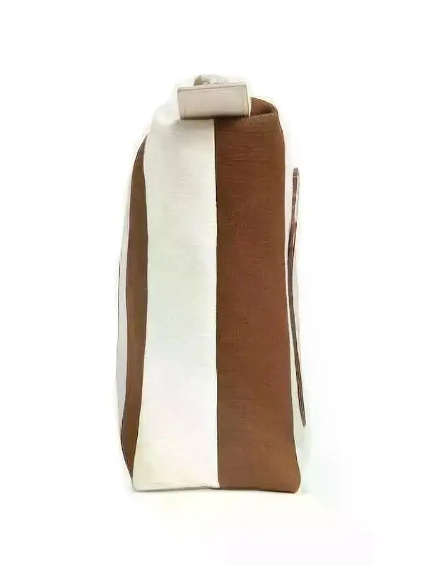 INOUI EDITIONS Striped Clutch Bag With Fish Patch