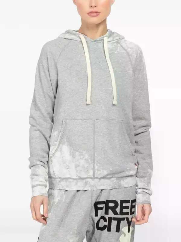 FREECITY Bleached Hooded Knitwear - Grey