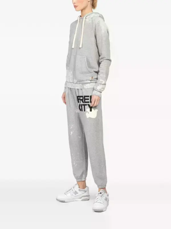 FREECITY Bleached Hooded Knitwear