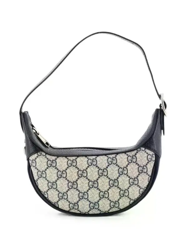 Gucci Ophidia Mini Hobo Bag In Gg Coated Canvas - Brown