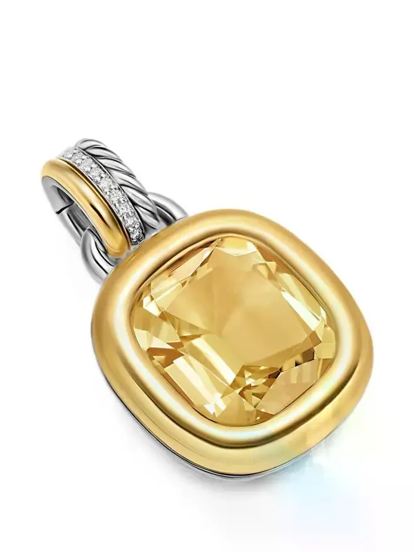 David Yurman Mercer Champagne Citrine And Diamond Necklace - Gold