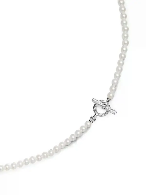 David Yurman Pearl And Diamond Necklace