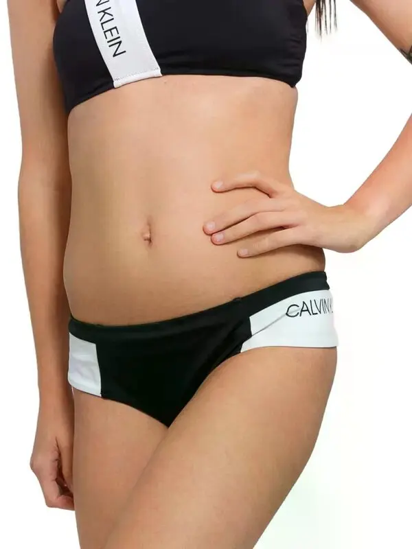 Calvin Klein Print Bikini Bottoms - Black