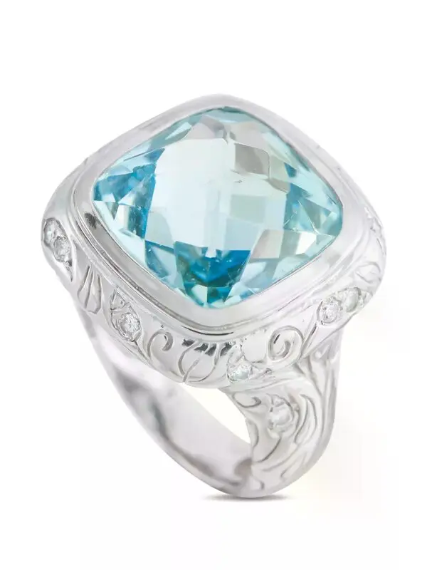 SEIDENGANG Topaz And Diamond Ring