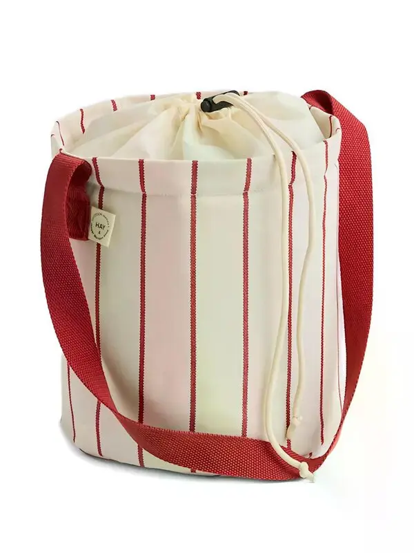 HAY Striped Drawstring Cooler Bag