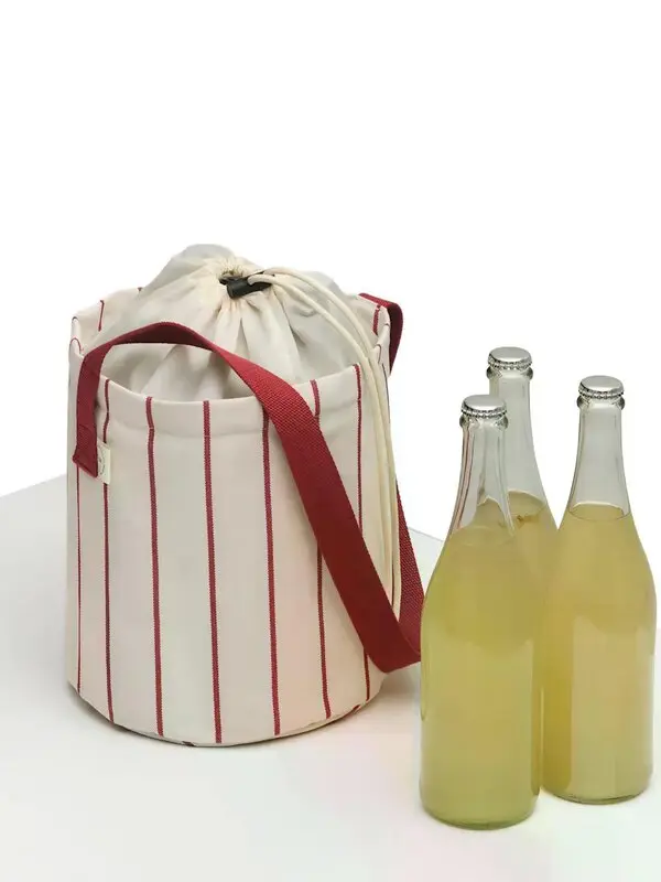 HAY Striped Drawstring Cooler Bag