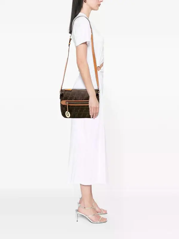 Fendi Zucca Canvas Crossbody Bag