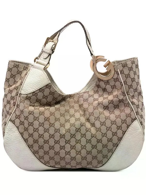 Gucci Gg Canvas Charlotte Tote Bag - White