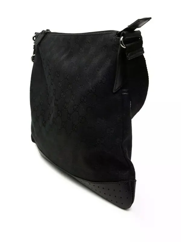 Gucci Gg Canvas Perforated Crossbody Bag